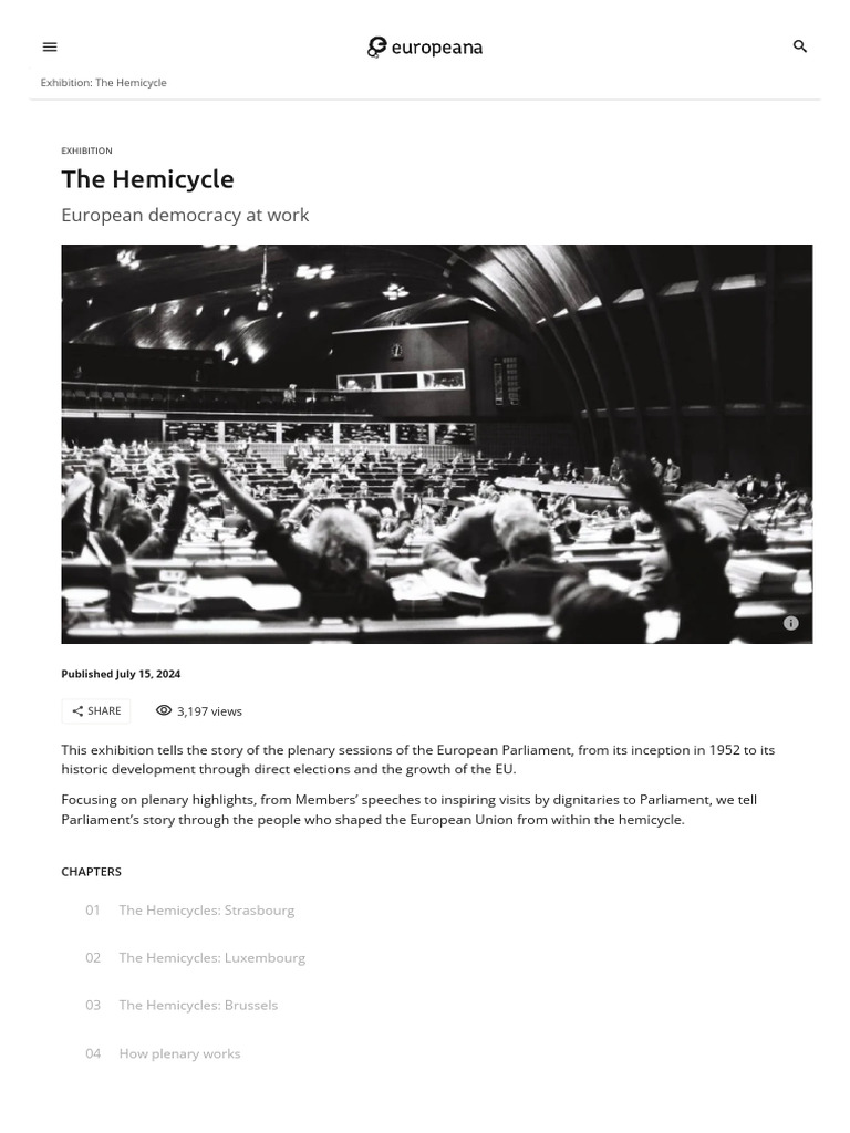 European Parliament: The Hemicycle Exhibition | PDF | European ...