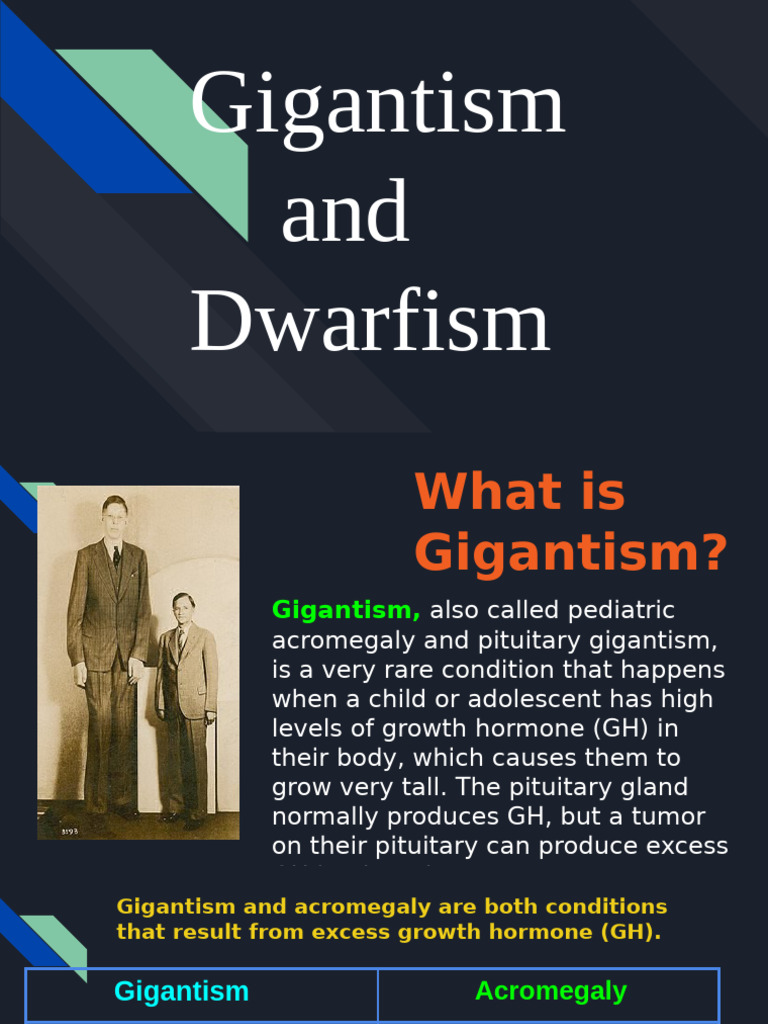 Gigantism and Dwarfism Explained | PDF | Growth Hormone | Human ...