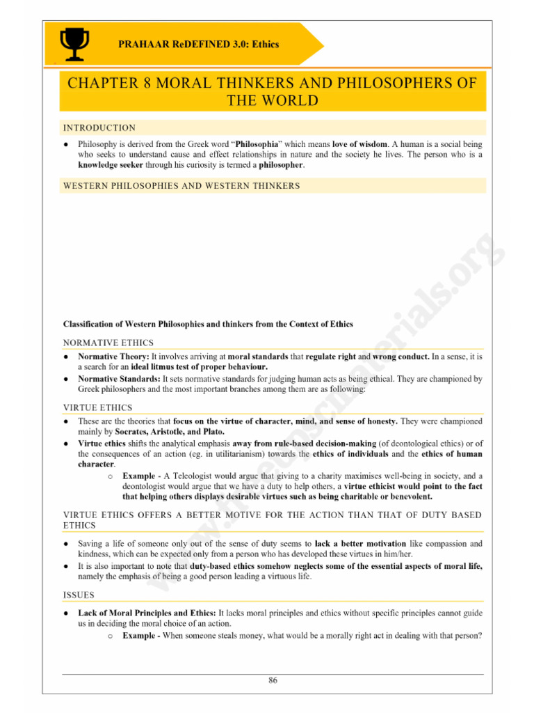 Moral Thinkers | PDF