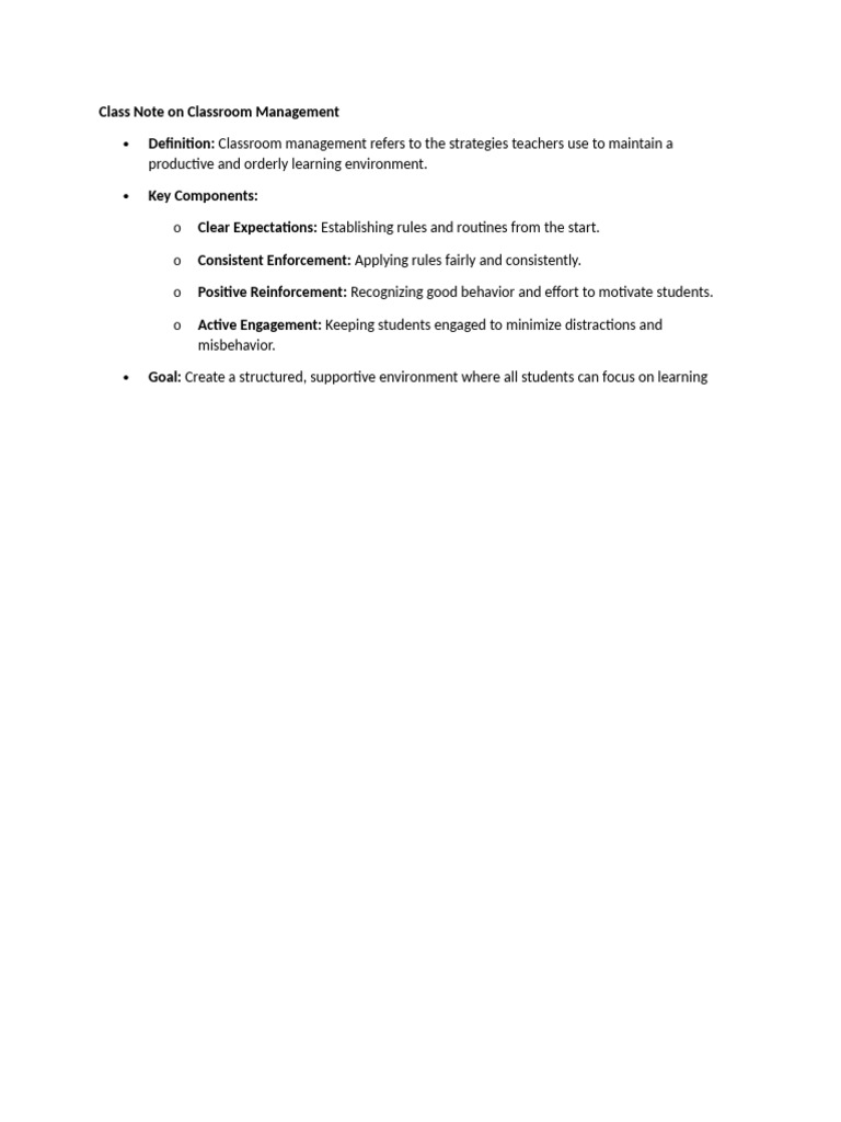 Classroom Management for Teachers | PDF | Career & Growth | Self ...