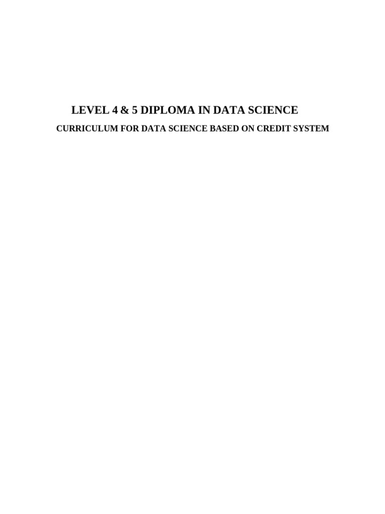 Diploma in Data Science Syllabus | PDF | Microsoft Azure | Engineering