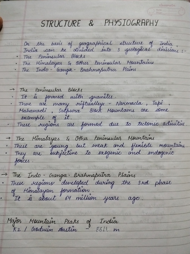 Structure and Physiography PDF | PDF