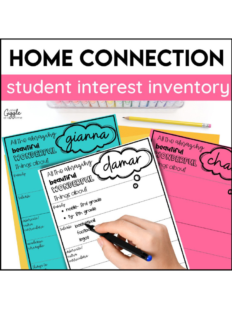 Student Interest Inventory Editable | PDF