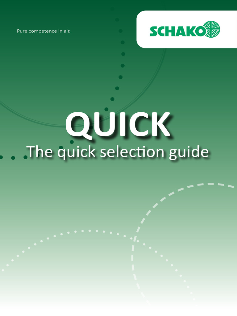Schako Quick Selection en | PDF | Duct (Flow) | Continuum Mechanics