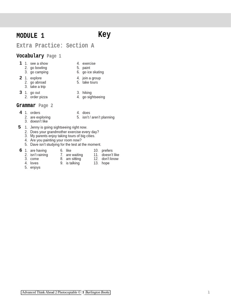 04AdvancedThinkAhead2 XPrac Mod1 AK | PDF | Land Transport | Vehicles