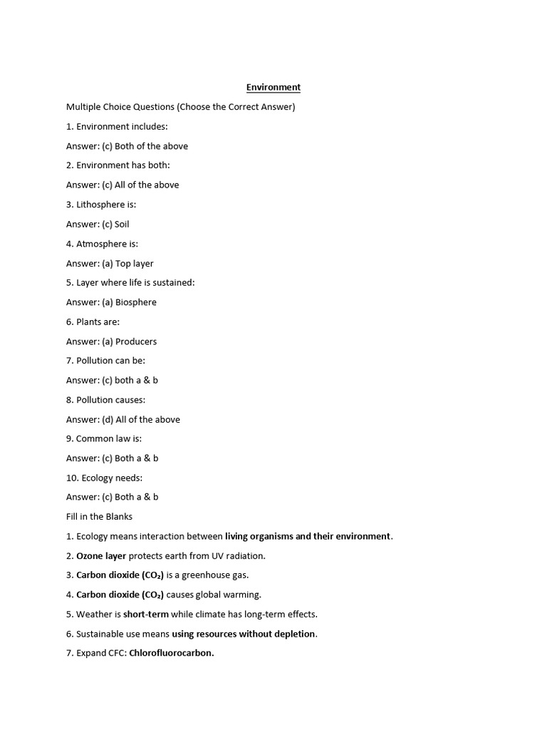 Environment LAW LLB Notes | PDF | Natural Environment | Negligence