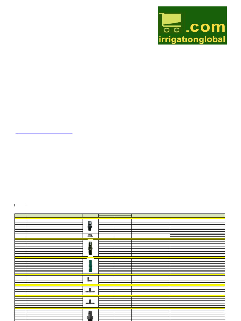 Rivulis Barb Connectors Catalogue | PDF | Pipe (Fluid Conveyance ...
