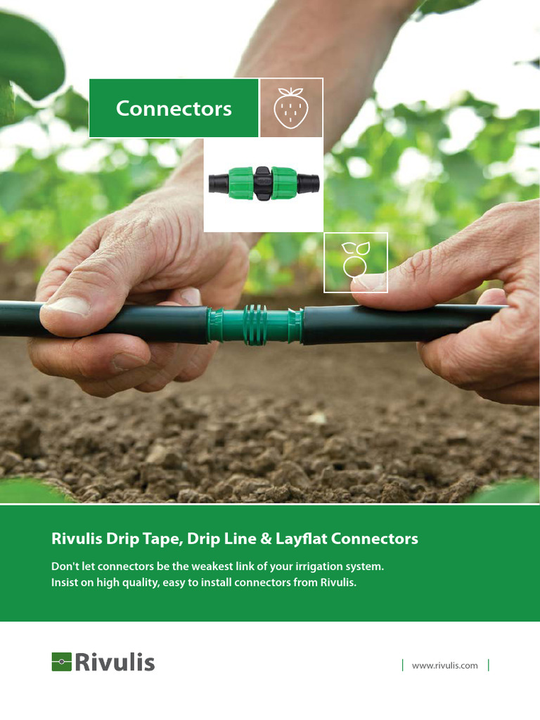 Rivulis Drip Irrigation Connectors Guide | PDF | Electrical Connector