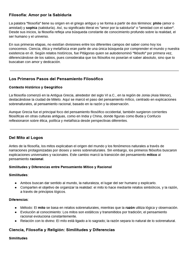 Filosofia | PDF | Razón | Platón