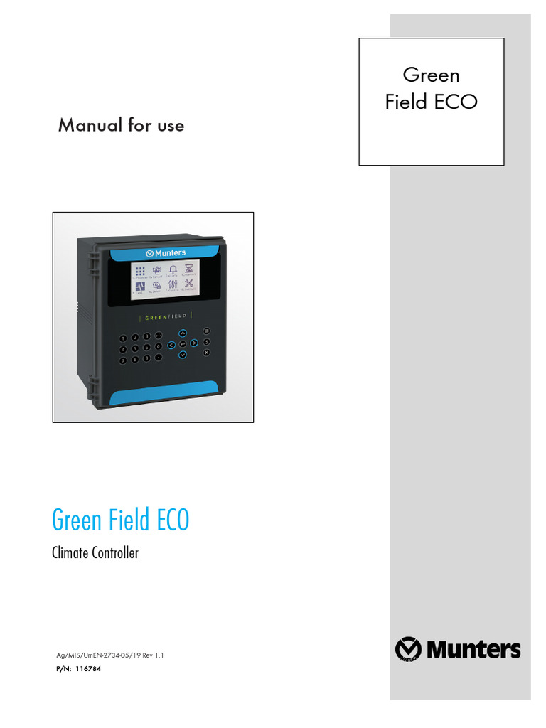 Agh - Manual - Green Field Eco User en Rev 1.1 | PDF | Menu (Computing ...