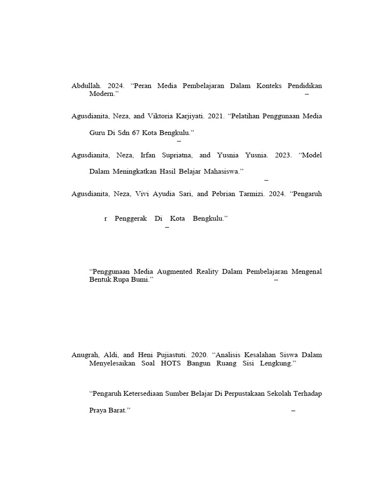 DAFTAR PUSTAKA (APA Style) | PDF