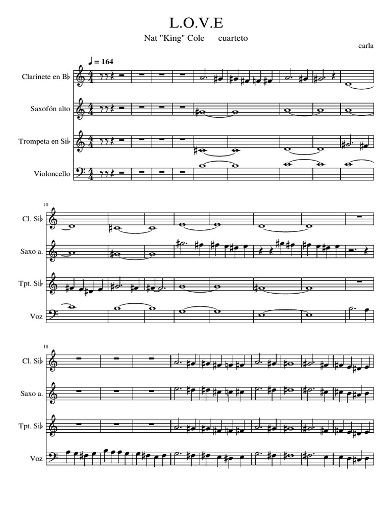 L.O.V.E: Nat "King" Cole Cuarteto | PDF