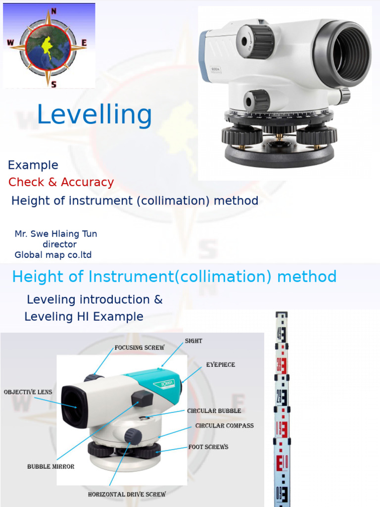 Levelling Height of Instrument Global Map | PDF | Metrology