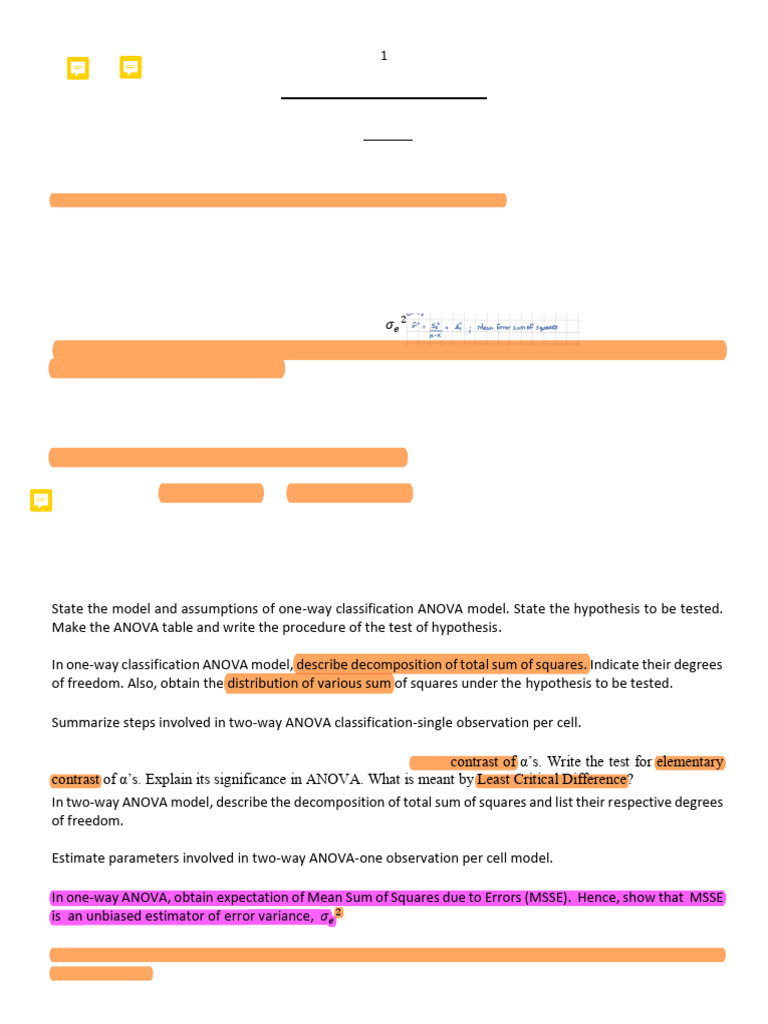 Doe Sample Questions | PDF | Analysis Of Variance | Estimator
