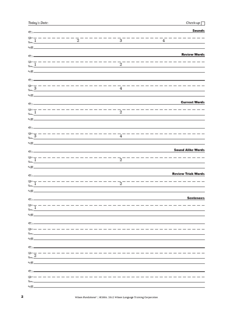 Fundations Dictation Paper Level 3 | PDF