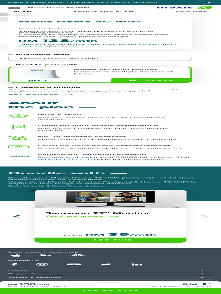 Online Store Maxis | PDF