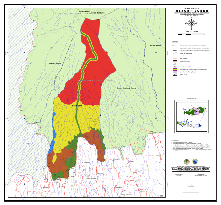 Peta Taman Nasional Gunung Rinjani | PDF