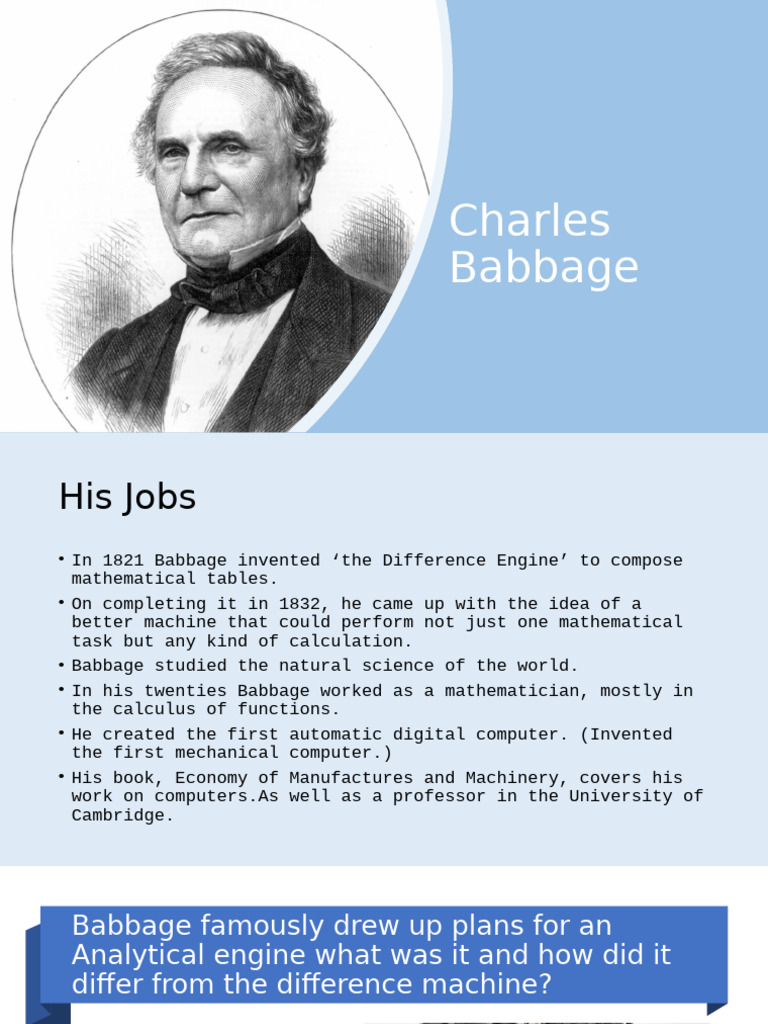 Charles Babbage | PDF