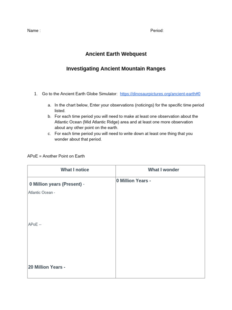 Ancient Earth Globe Exploration Guide | PDF | Himalayas | Oceans