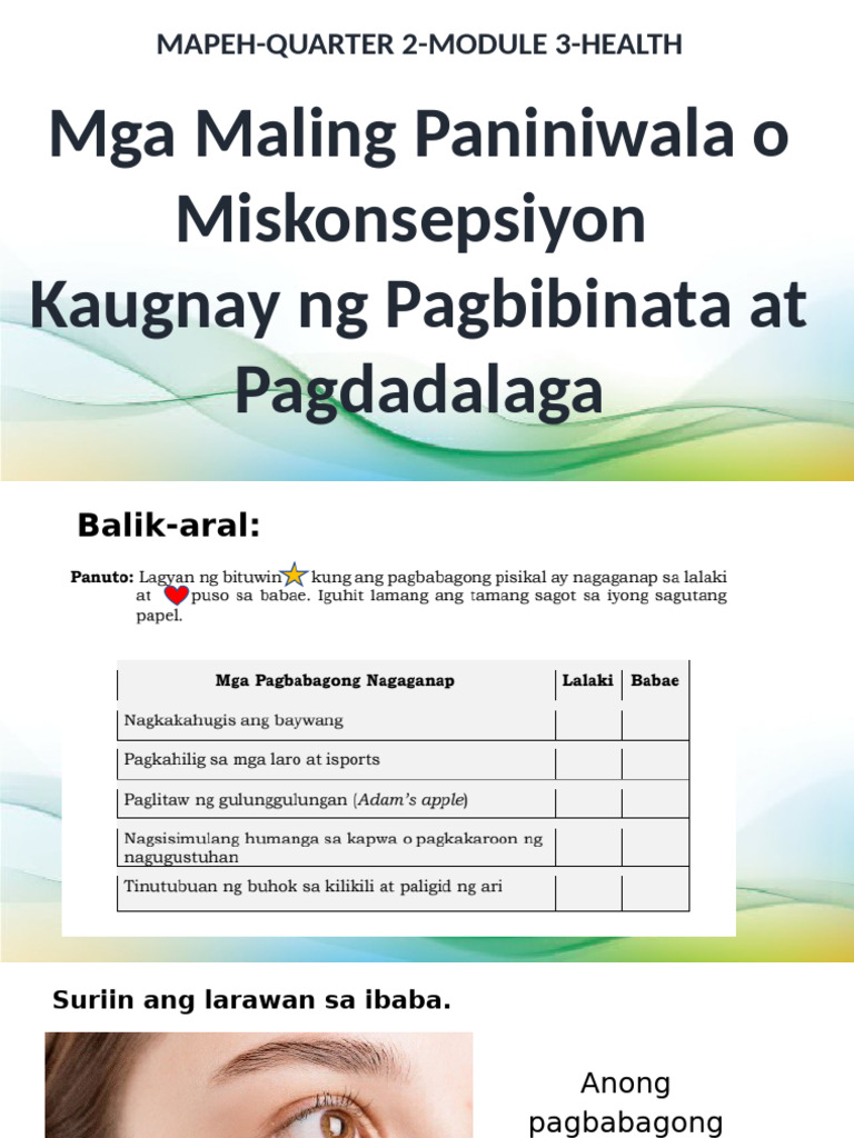 Mapeh 5 Q2 Module 3 Health | PDF