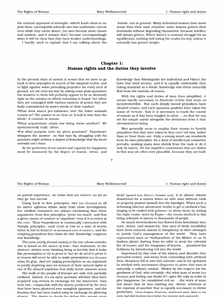 Wollstonecraft 1792 | PDF