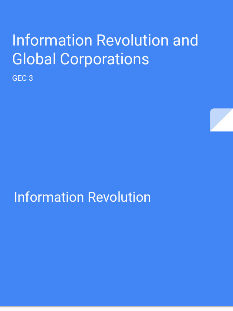Defining the Information Revolution | PDF | Information Age | Information