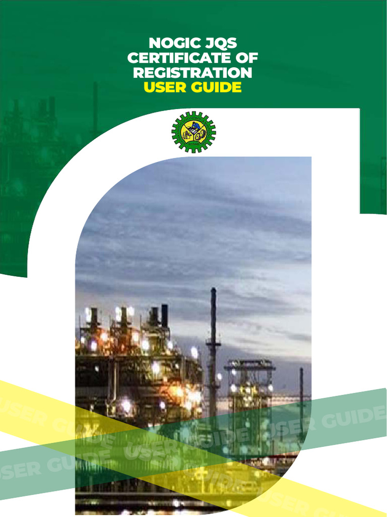 Nogic Jqs Certificate of Registration User Guide 0467398551 | PDF