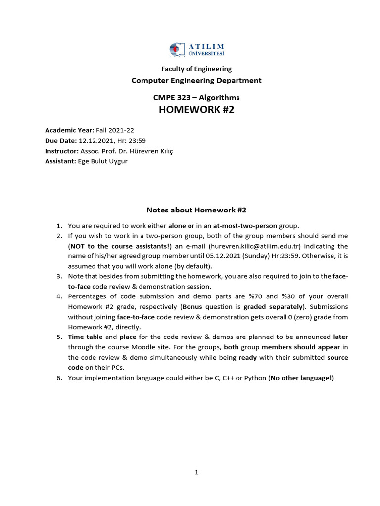 323_HW2 | PDF | Dynamic Programming | Computing
