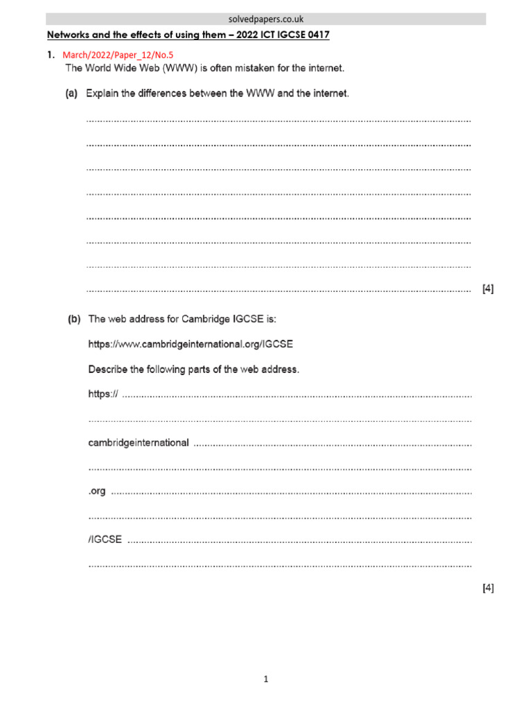 2022 Networks and The Effects of Using Them IGCSE 0417 | PDF | Business