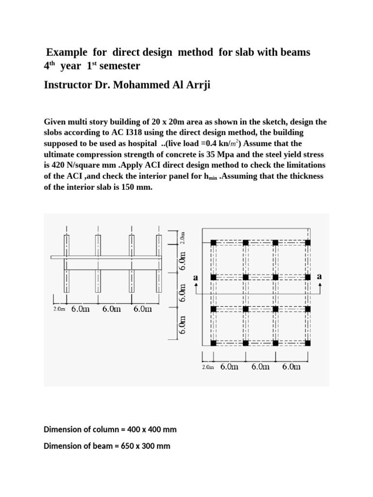 2-Way Slab With Beams | PDF