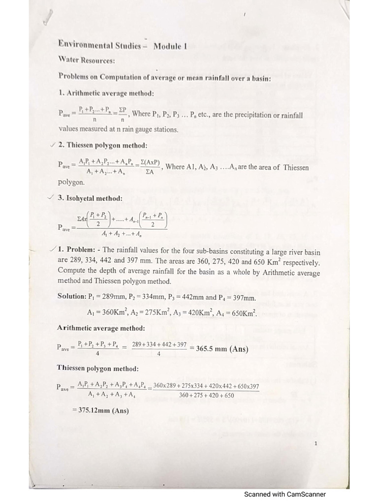 EVS - Module1 Problem | PDF