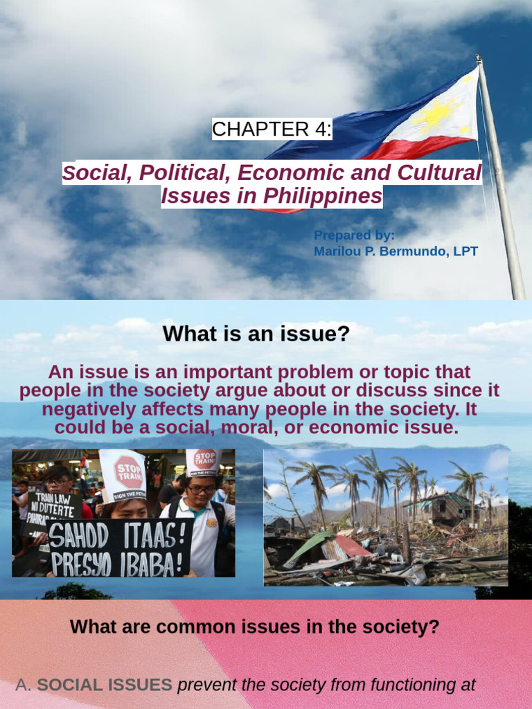 Philippine Social, Political, Economic Issues | PDF | Government