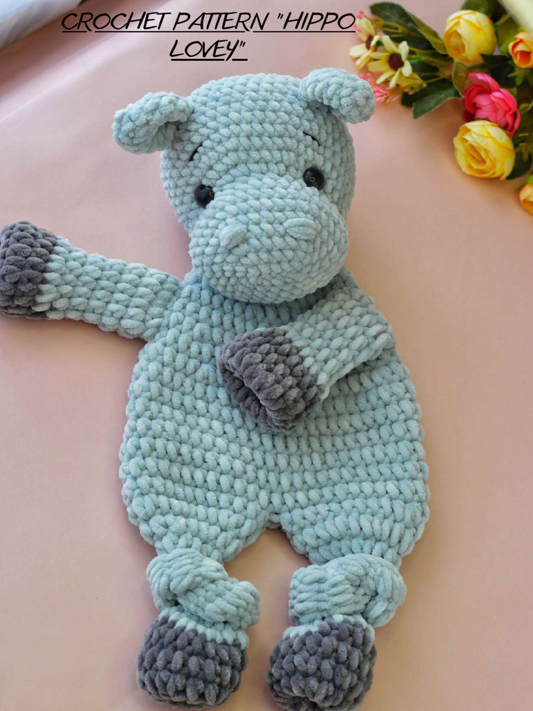 Manta HiPpo | PDF | Crochet | Embroidery
