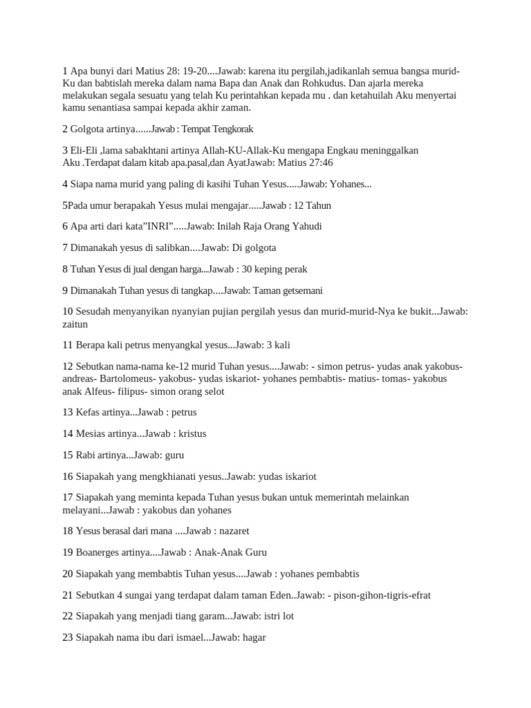 1 Apa Bunyi Dari Matius 28 | PDF | Seni