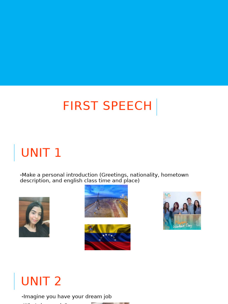 First Speech | PDF