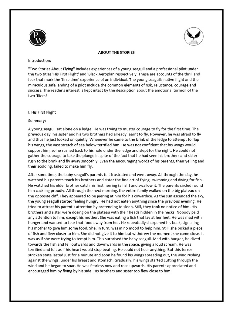 First Flight 04 - Ch-03 - 2 Stories About Flying (Part 1) - Complete ...