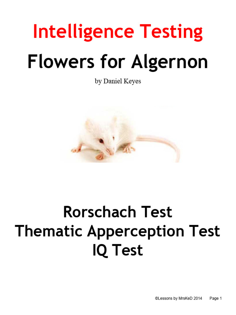 Flowers for Algernon Study Guide | PDF | Intelligence Quotient