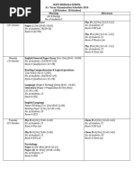 O Level 2022 Exam Schedule | PDF