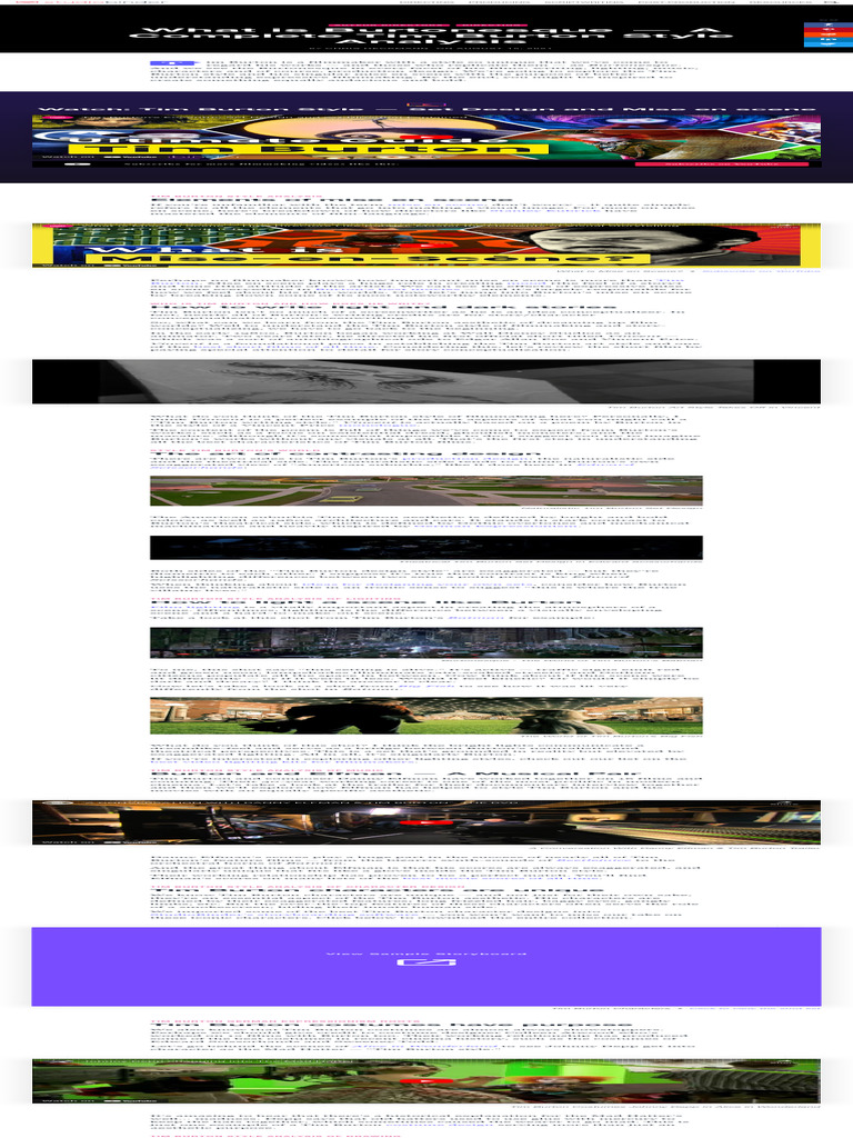 What Is Burtonesque - A Complete Tim Burton Style Analysis 2 | PDF