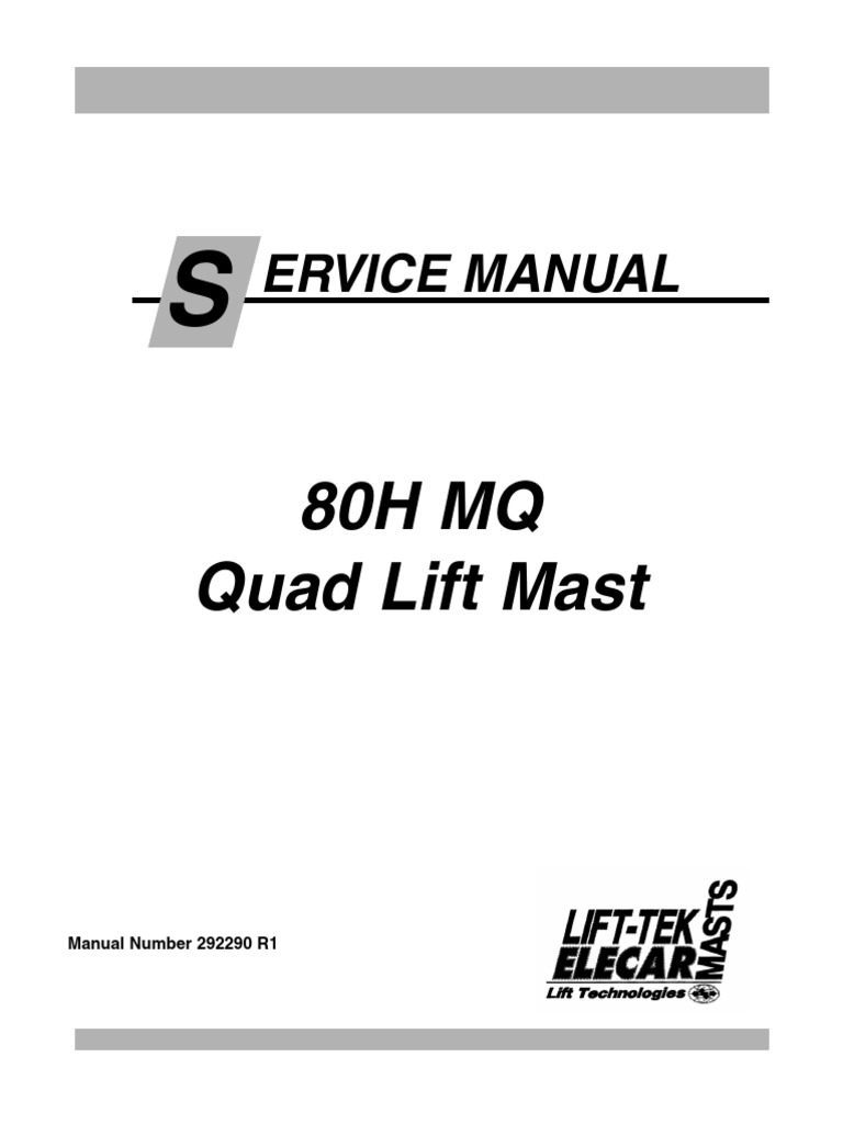 Lift Tek Manual Pages 1-23 | PDF | Technology & Engineering