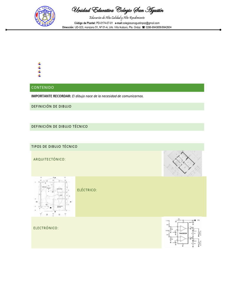 Guia - 1 Tipos de Dibujo T-Cnico | PDF | Dibujo | Dibujo técnico