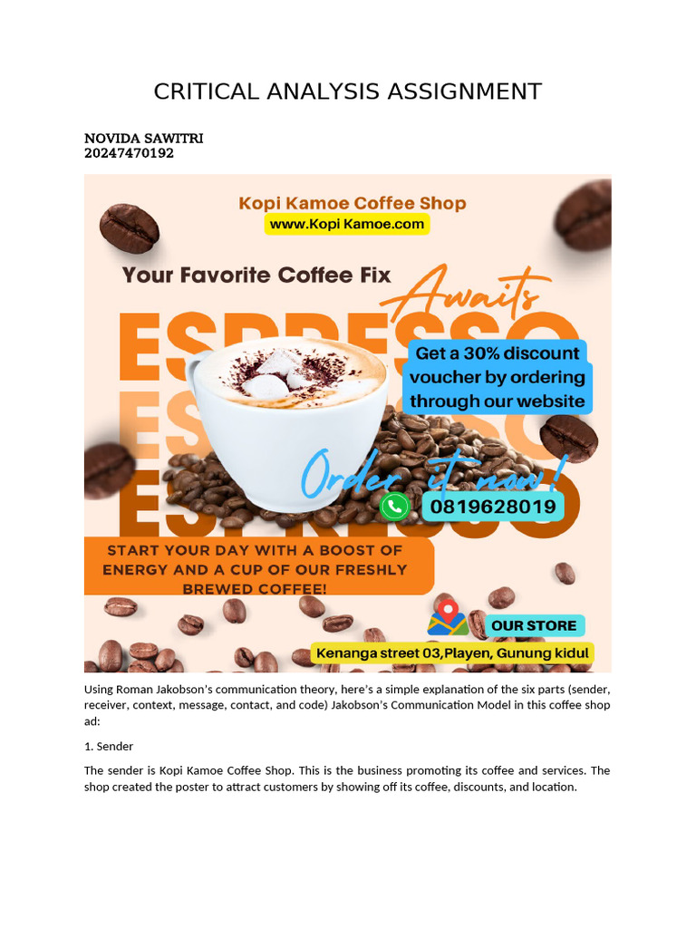 Critical Analysis Assignment | PDF | Career & Growth