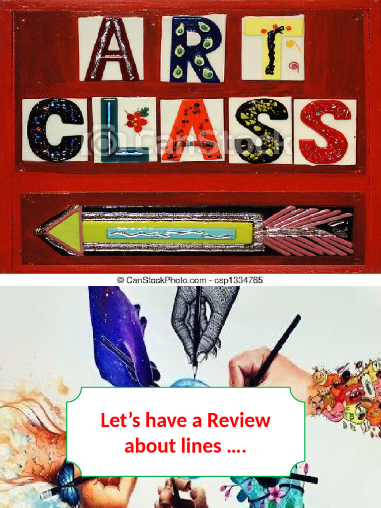 Types of Lines and Shapes Review | PDF