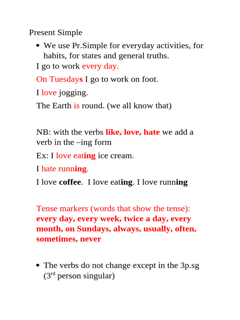 Present Simple and Present Continuous | PDF | Verb | Language Families