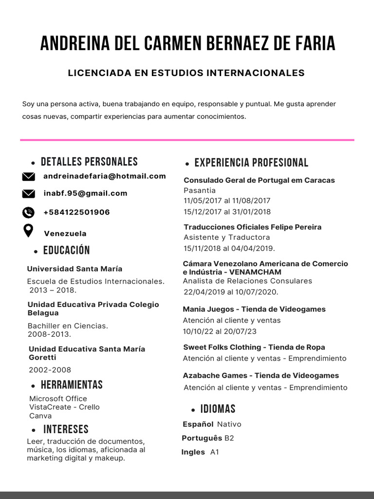 CV Andreina Bernaez - 20241114 - 151650 - 0000 | PDF