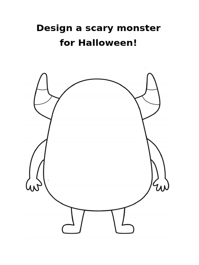Design A Scary Monster For Halloween! | PDF