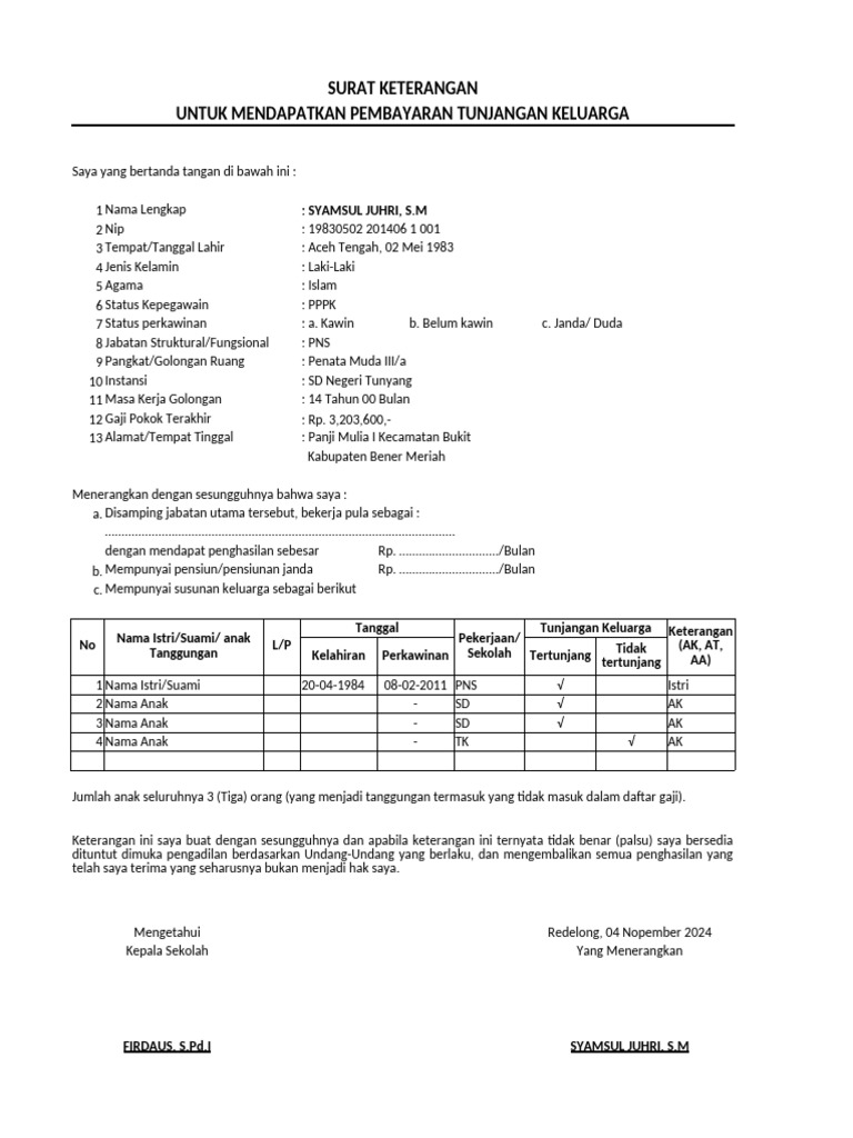 Contoh KP 4 Terbaru | PDF