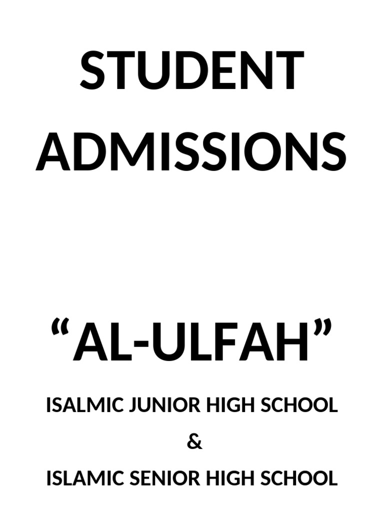 PPDB Al Ulfah | PDF