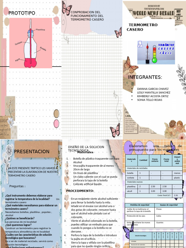 Triptico Del Termometro | PDF