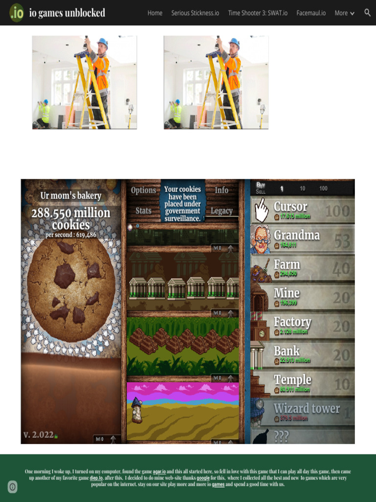 Cookie Clicker & IO Games Fans | PDF
